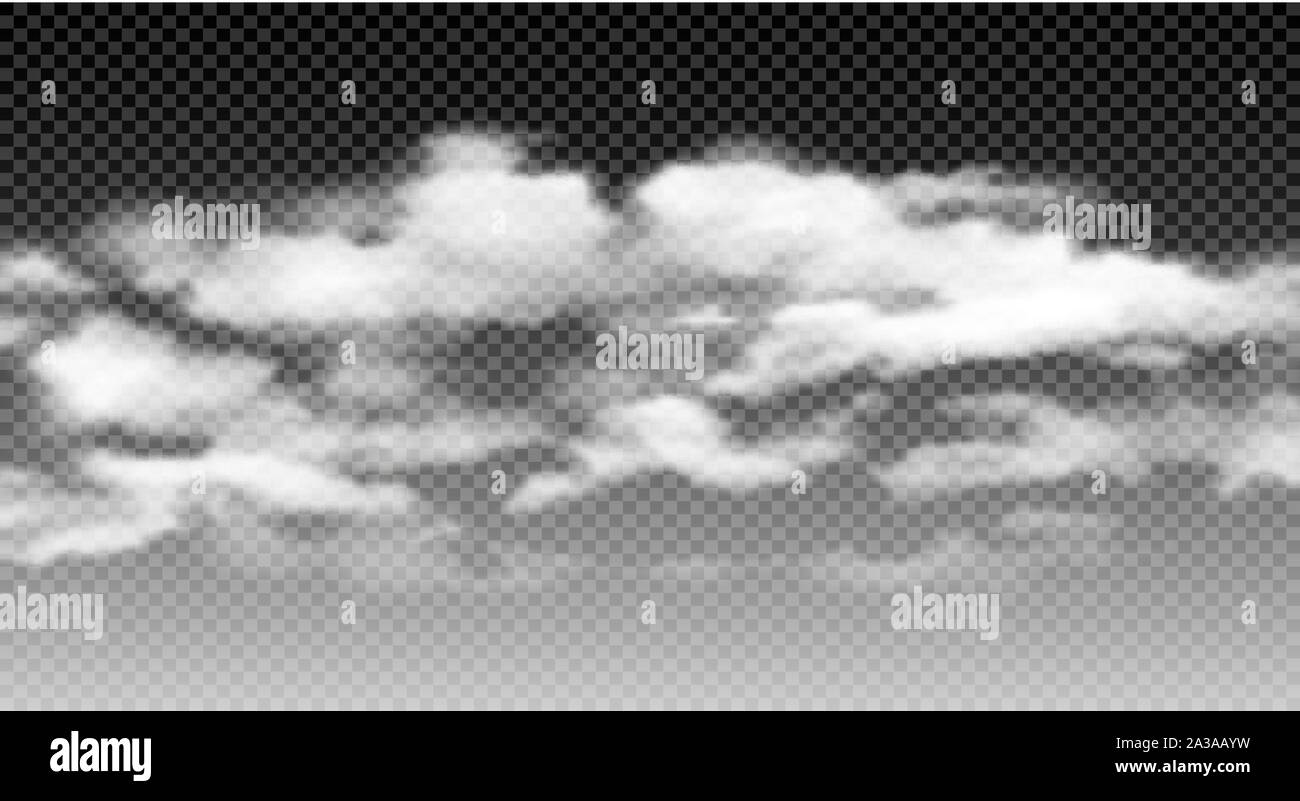 Cloudy skies on transparent Stock Vector Image & Art - Alamy