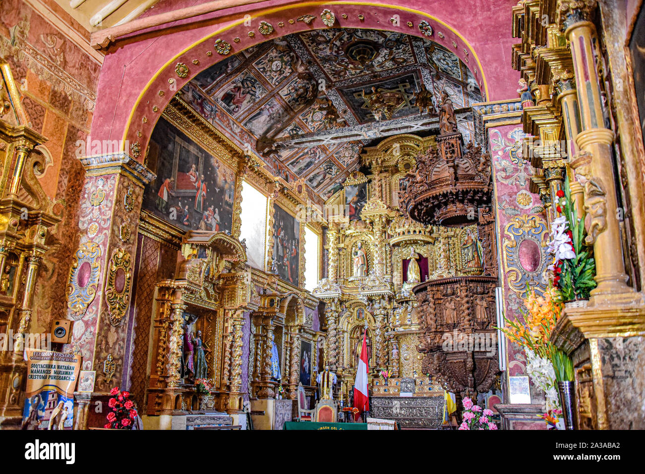 Templo de la virgen inmaculada de checacupe hi-res stock photography ...