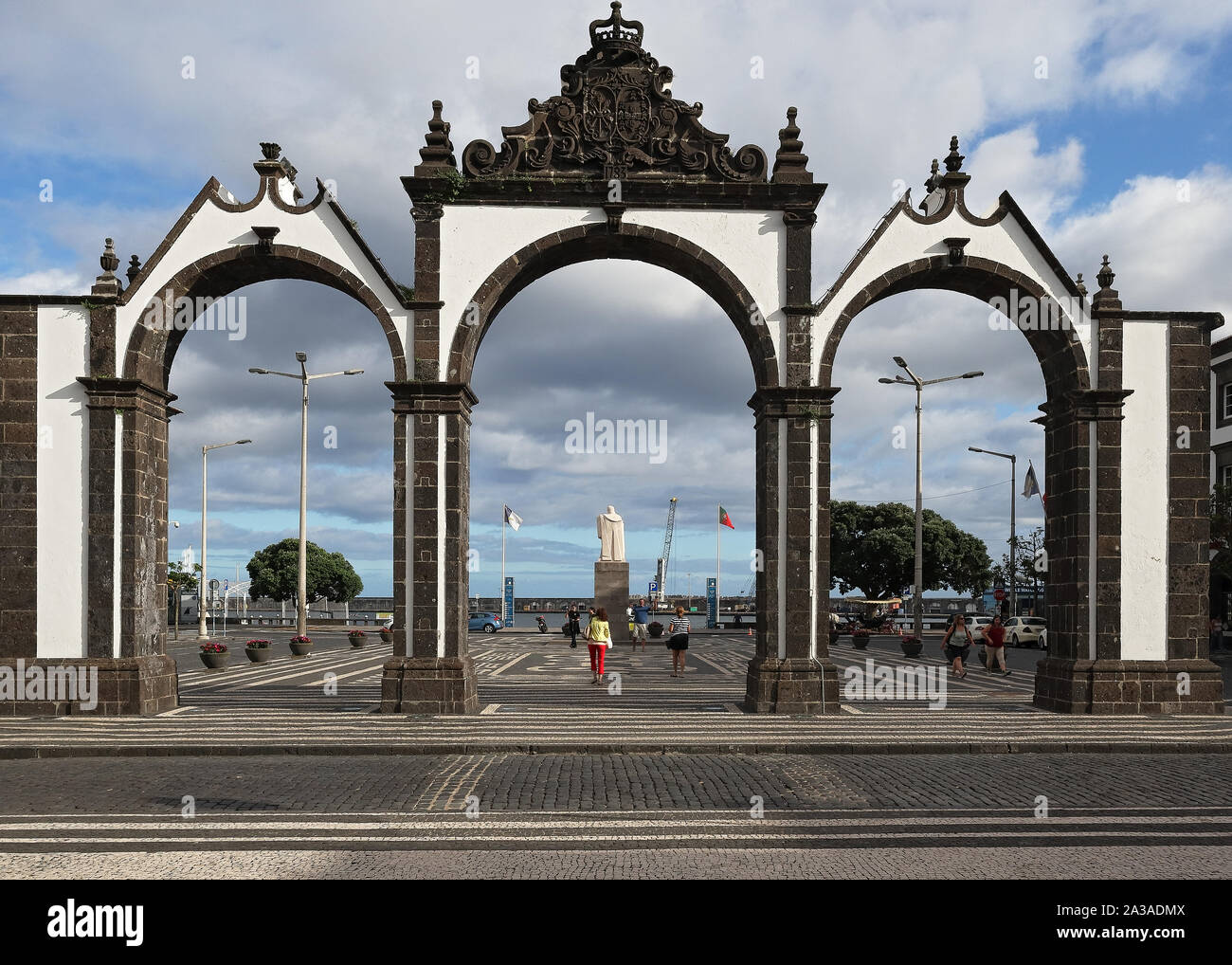 Ponta Delgada, Azores, Portugal - September 14, 2019: Portas da Cidade ...