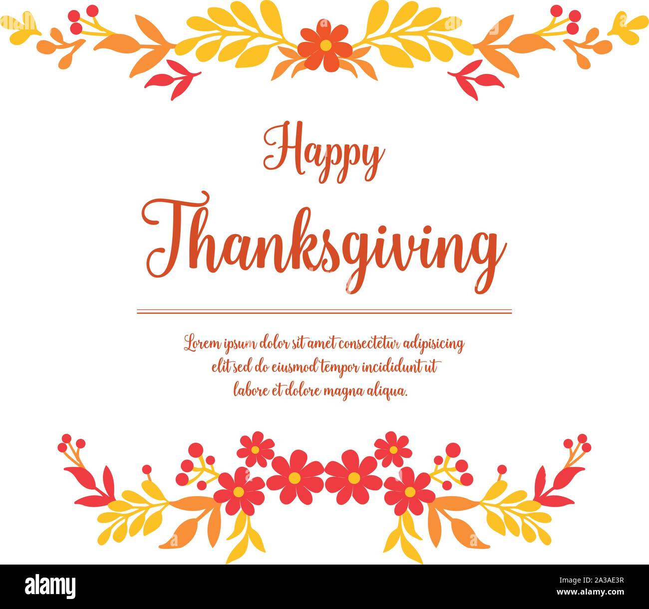 Card template of thanksgiving, with various style of autumn leaves ...