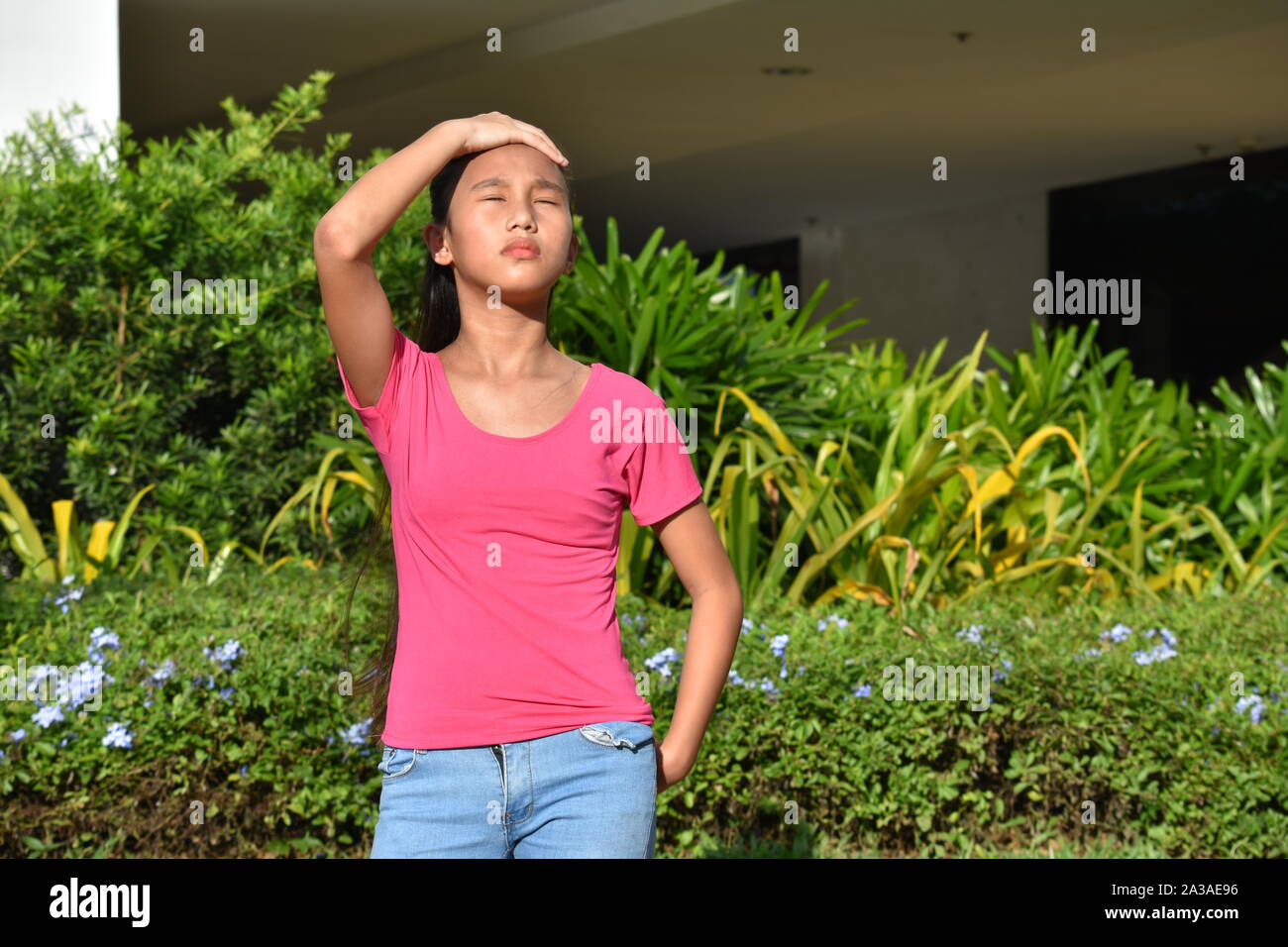 A Girl And Memory Loss Stock Photo - Alamy