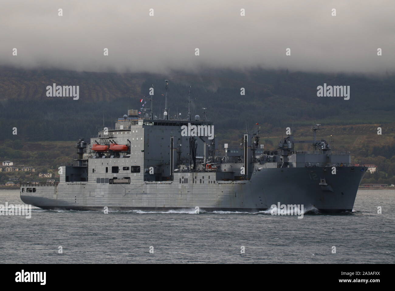 USNS William McLean (T-AKE-12), a Lewis and Clark-class dry cargo ship ...