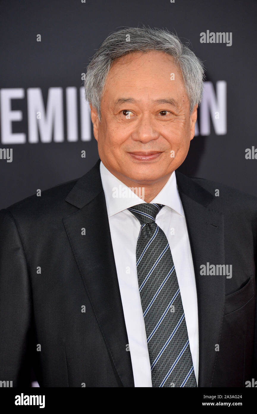 LOS ANGELES, USA. October 07, 2019: Ang Lee at the premiere of "Gemini ...