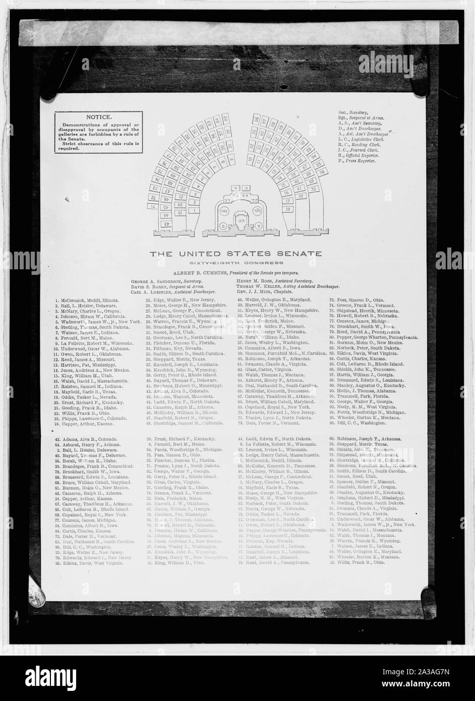 Senate floor plan Stock Photo - Alamy