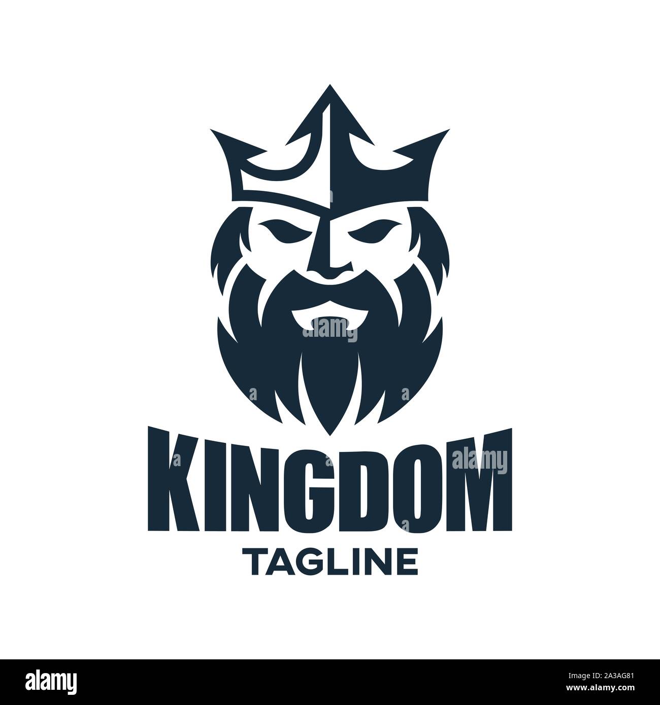 Modern king and kingdom logo design Stock Vector Image & Art - Alamy