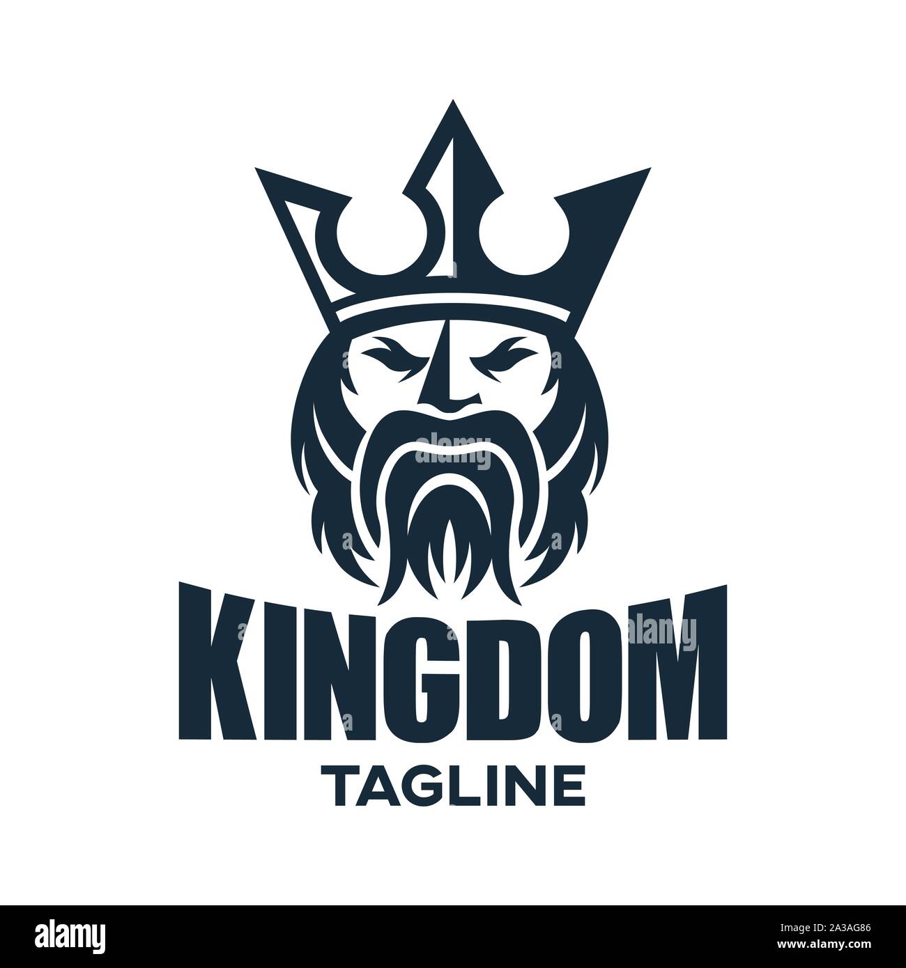 Modern king and kingdom logo design Stock Vector Image & Art - Alamy