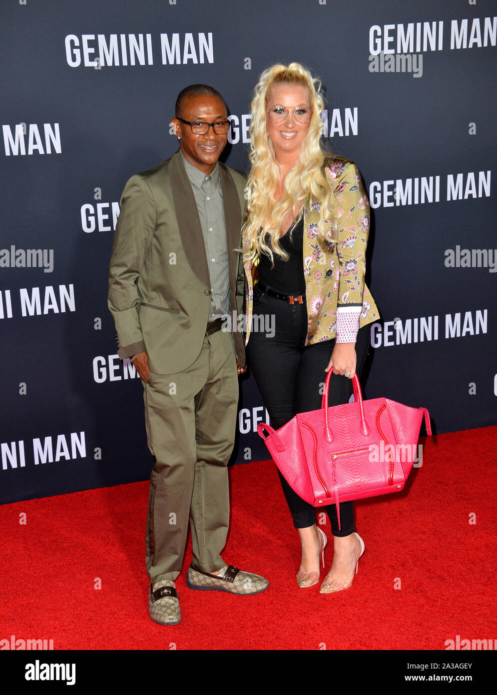LOS ANGELES, USA. October 07, 2019: Tommy Davidson & Amanda Moore at ...