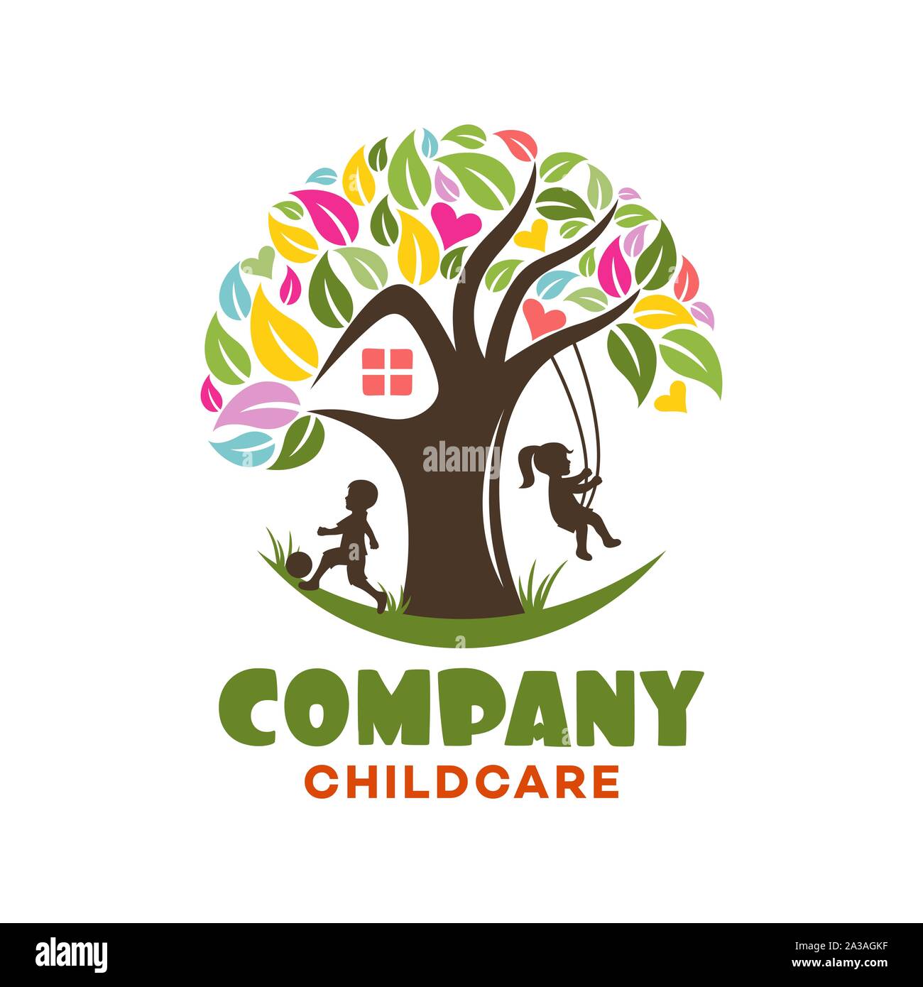 Kindergarten concept icon preschool Stock Vector Images - Alamy