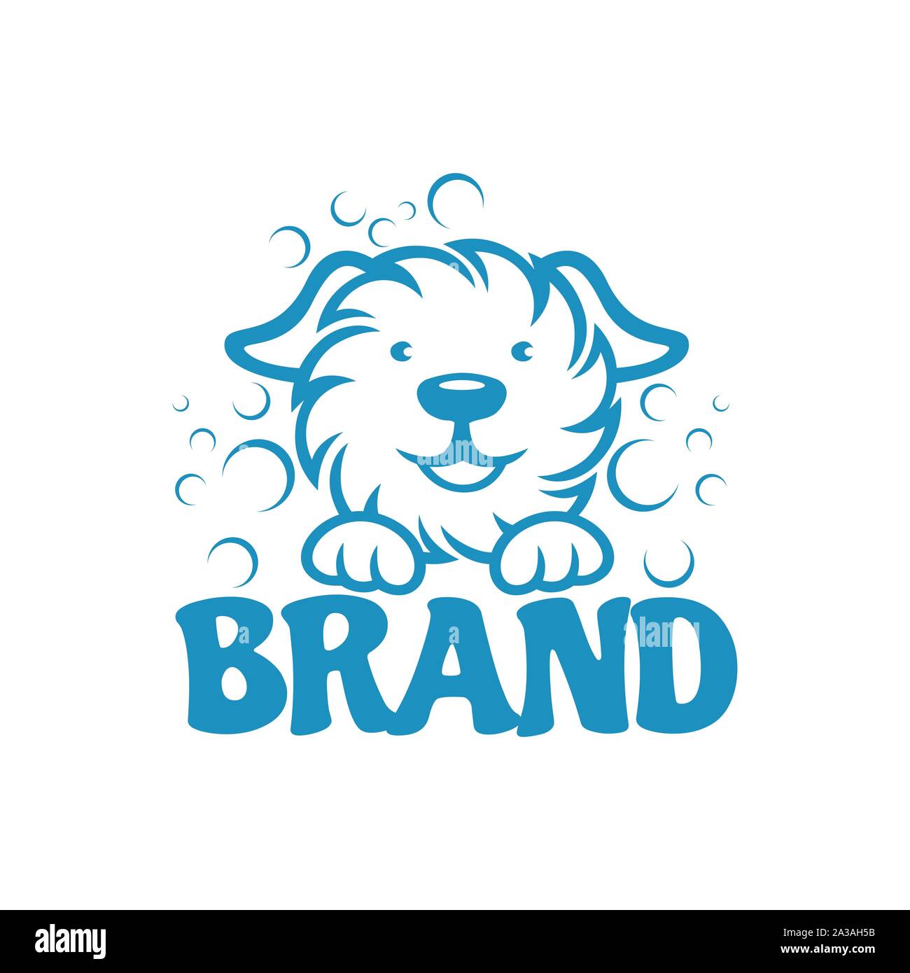 Modern dog and pet washing logo Stock Vector Image & Art - Alamy