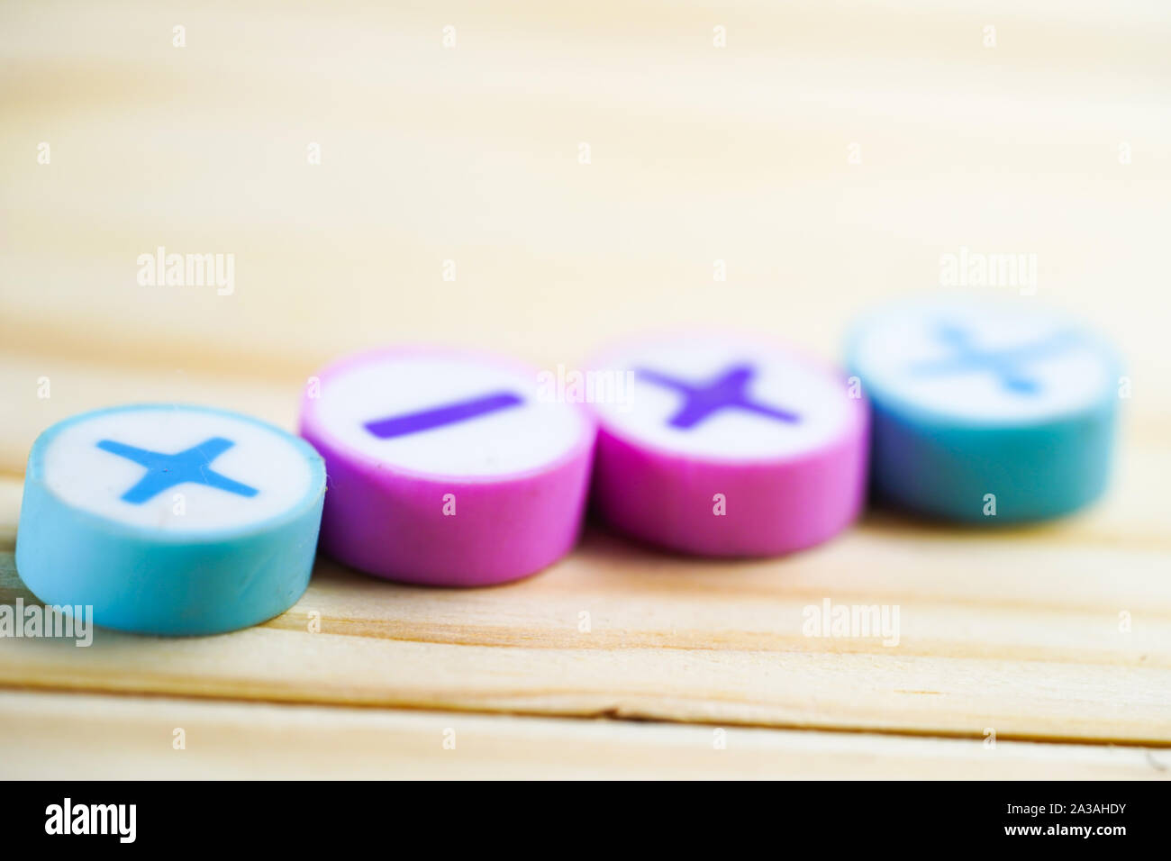 Math Number colorful on white background : Education study mathematics ...