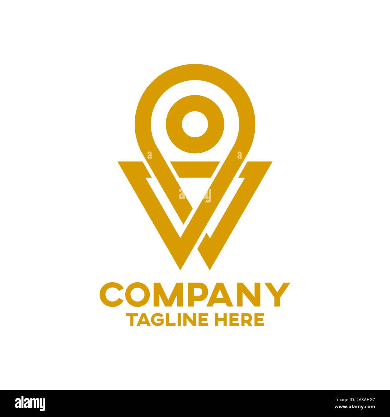 Map letter logo hi-res stock photography and images - Alamy