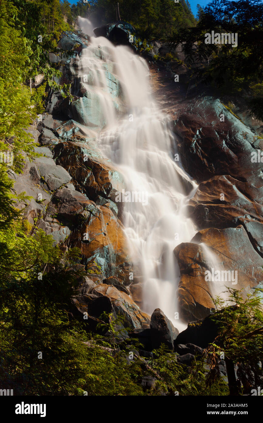 Shannon Falls, Squamish, BC, Canada Stock Photo - Alamy