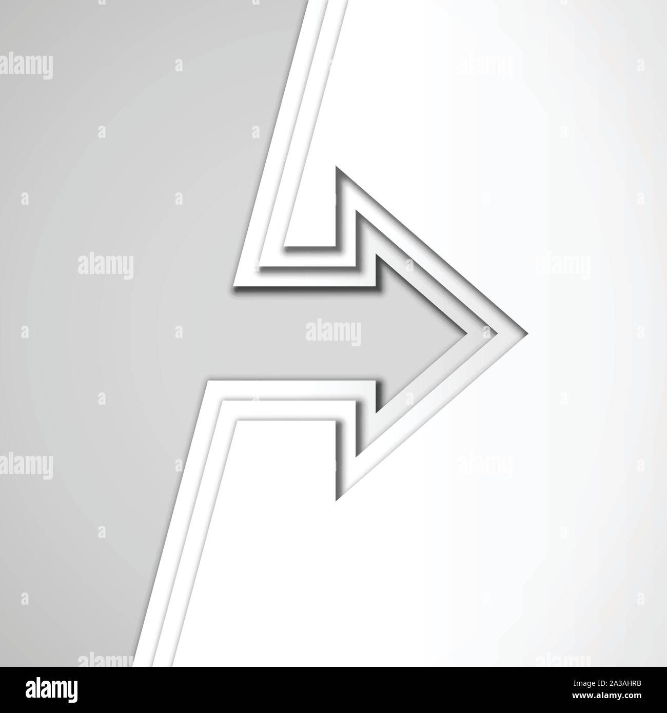 White paper arrow shadow Black and White Stock Photos & Images - Alamy