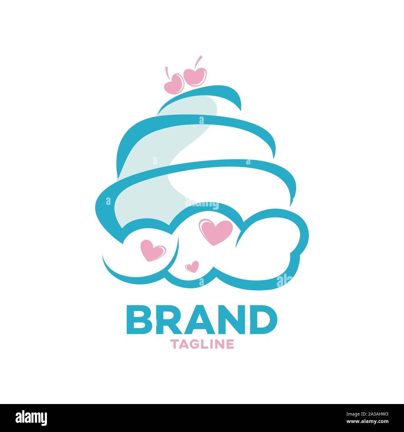 Cake logo hi-res stock photography and images - Alamy