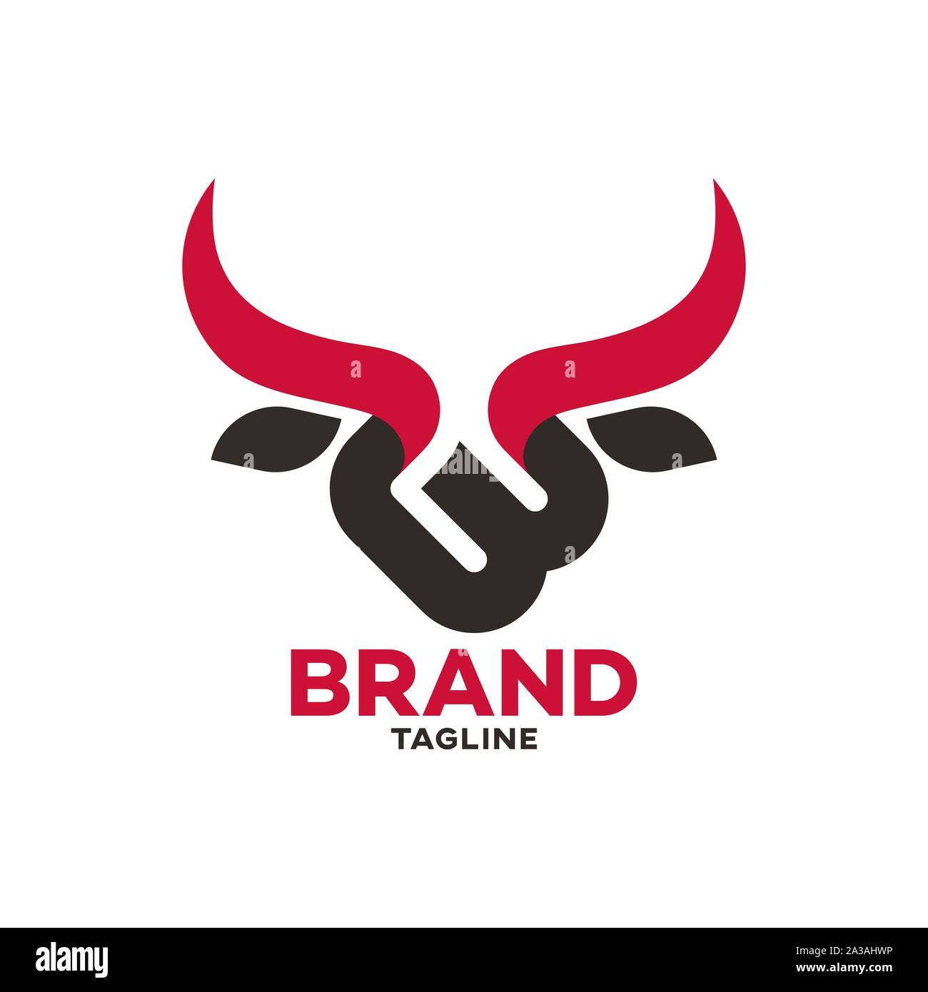 Modern bull and letter B logo Stock Vector Image & Art - Alamy