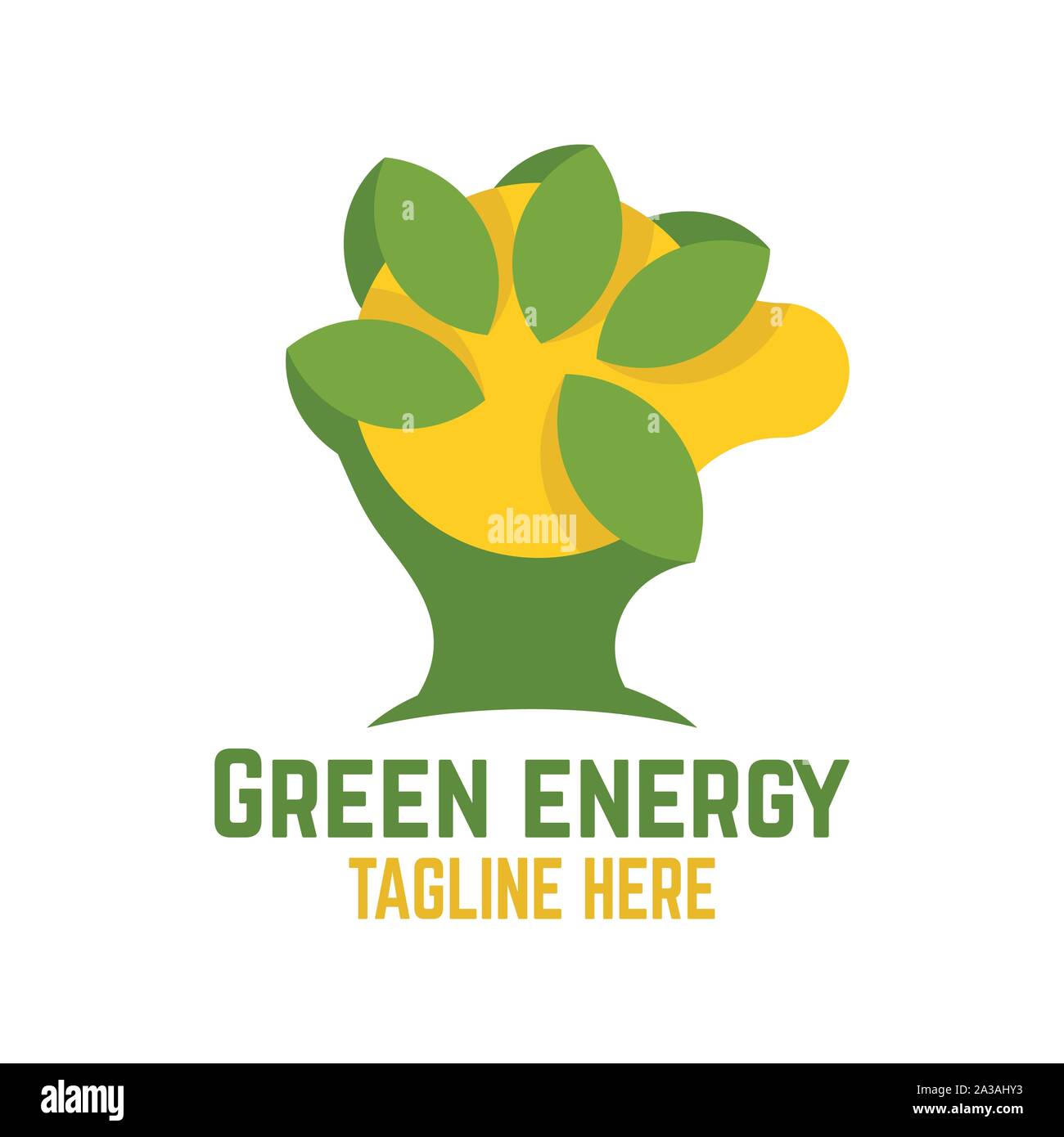 Green energy logo Stock Vector Images - Alamy