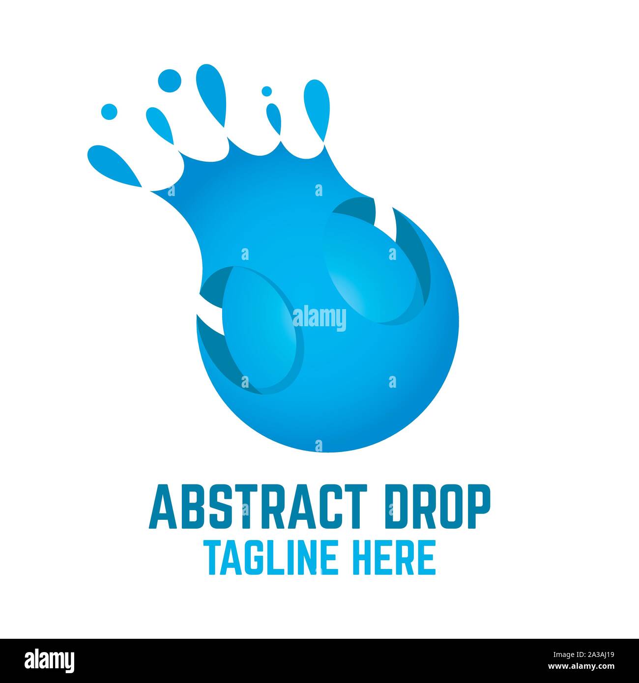 Modern abstract drop logo Stock Vector Image & Art - Alamy