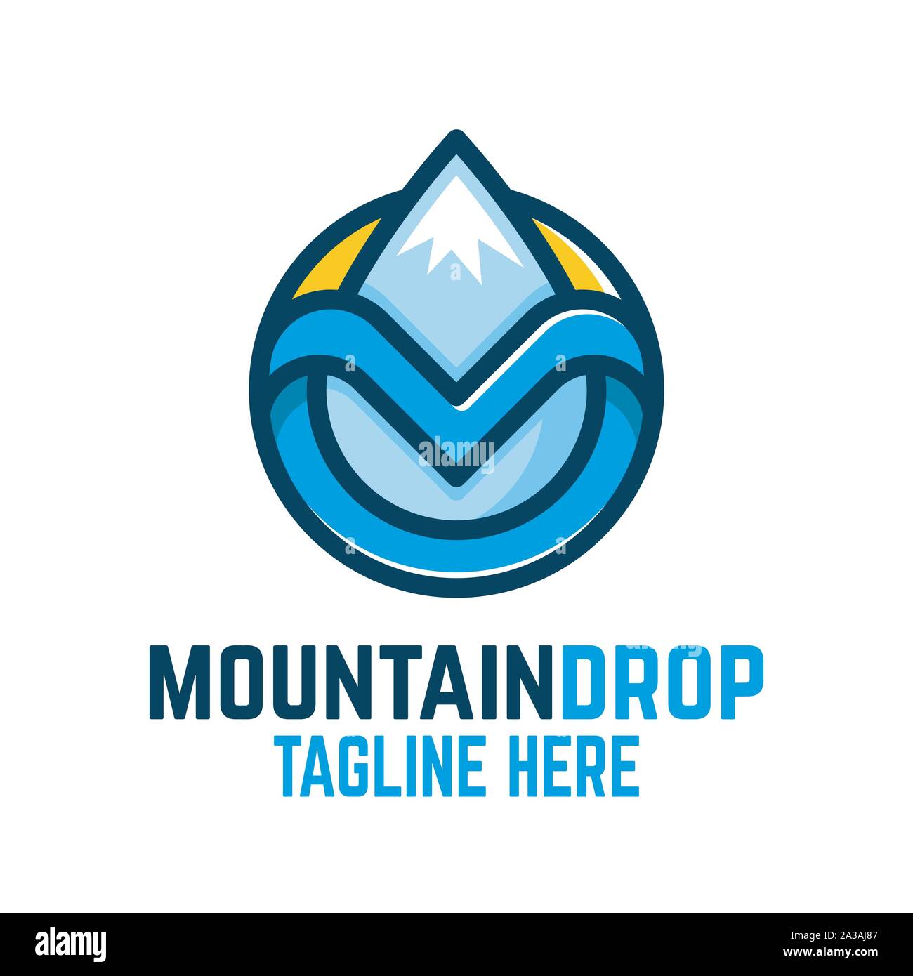 Mountain drop logo Stock Vector Image & Art - Alamy