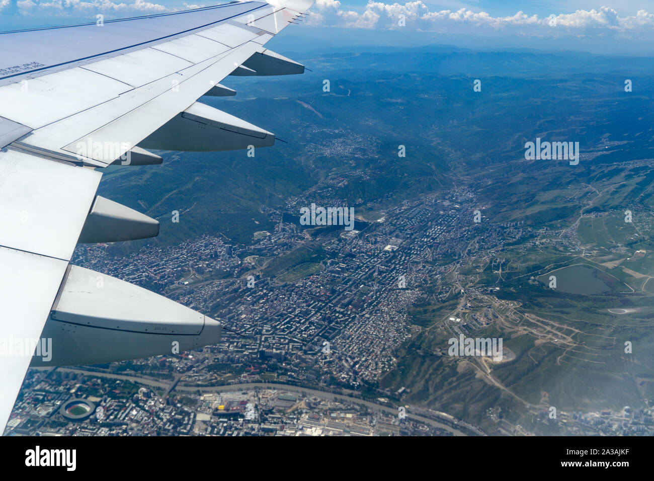 Plane bird eye view hi-res stock photography and images - Alamy