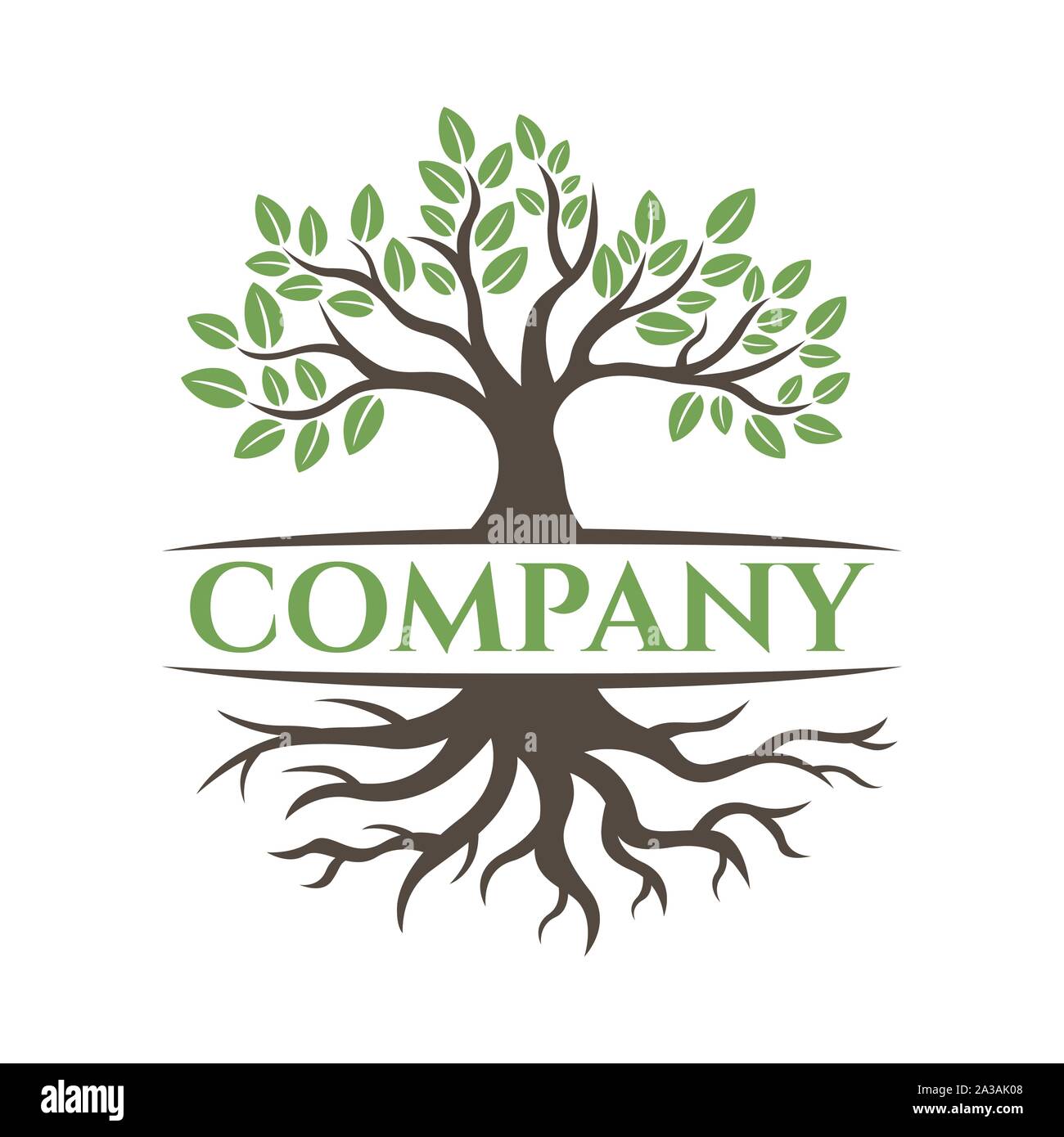 Modern tree logo Stock Vector Image & Art - Alamy