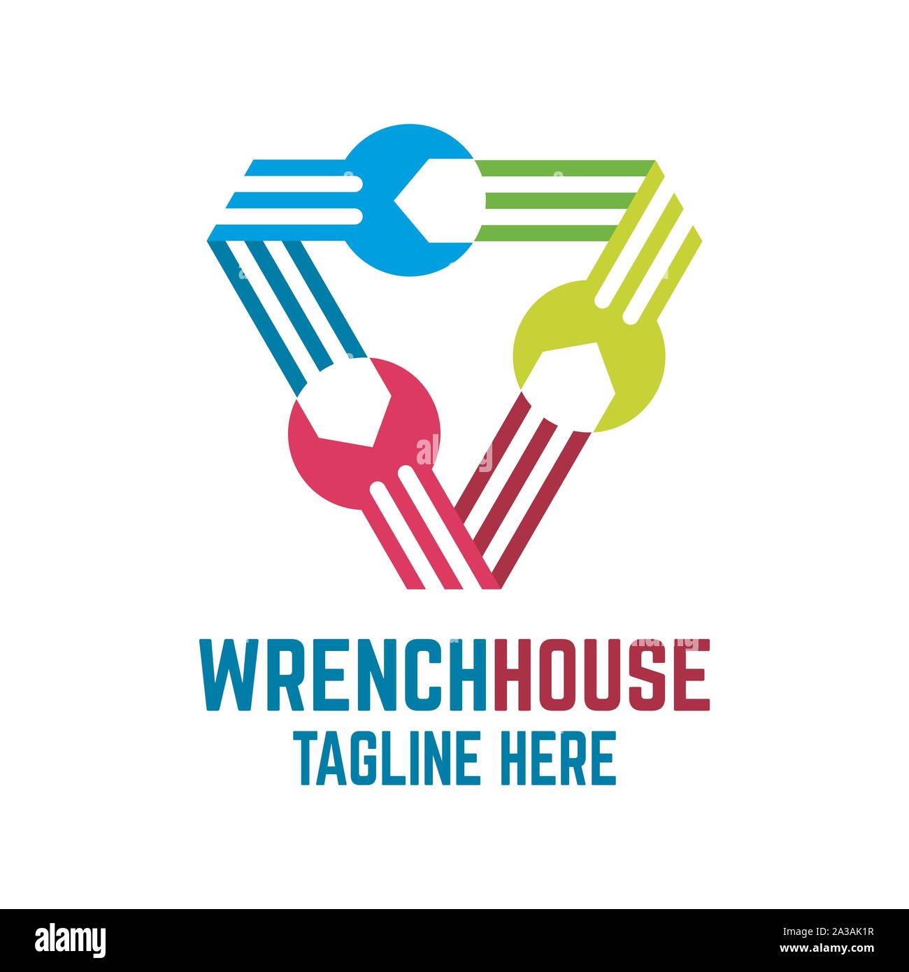 Wrench house logo Stock Vector Image & Art - Alamy