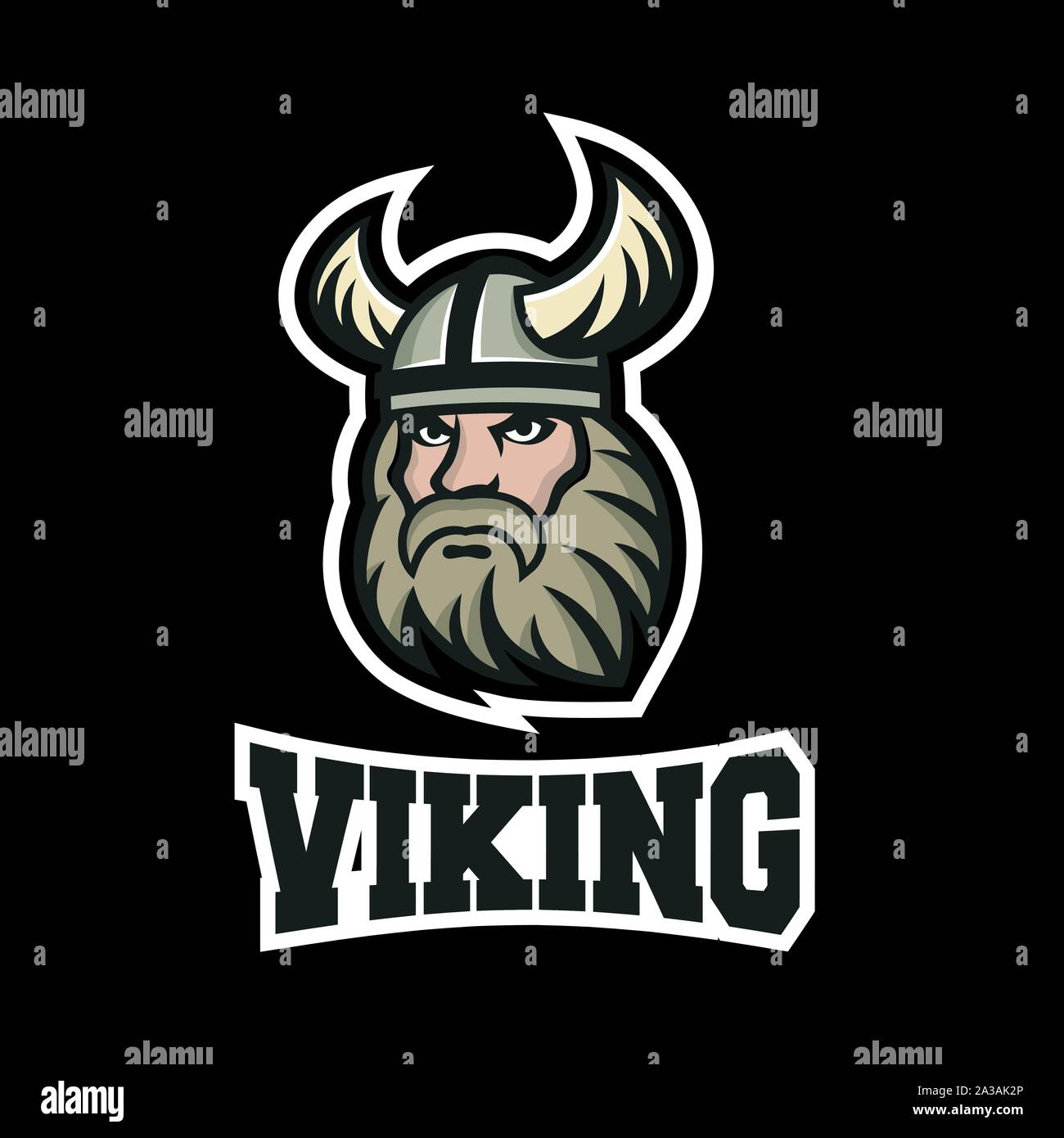 Viking mascot logo Stock Vector Image & Art - Alamy