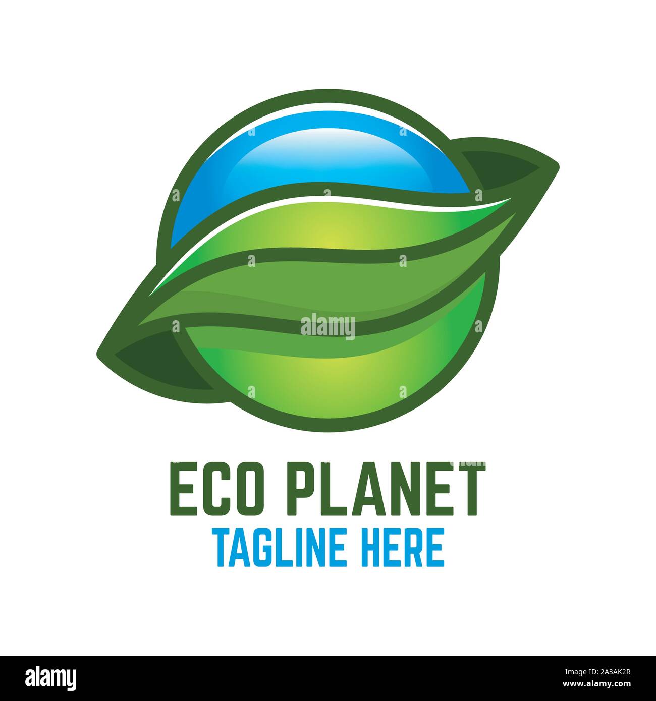 Green 3d planet eco Stock Vector Images - Alamy