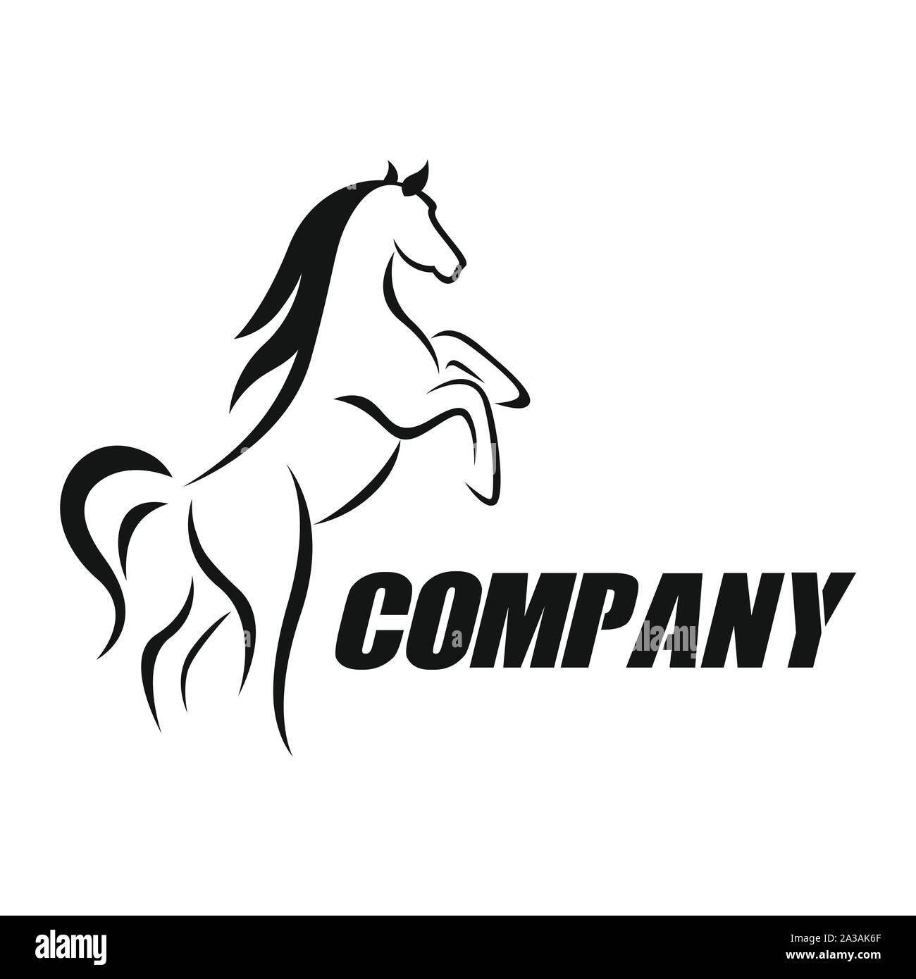 Modern horse logo. Vector illustration Stock Vector Image & Art - Alamy