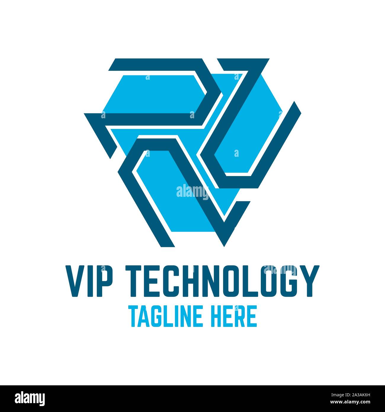 VIP technology logo Stock Vector Image & Art - Alamy
