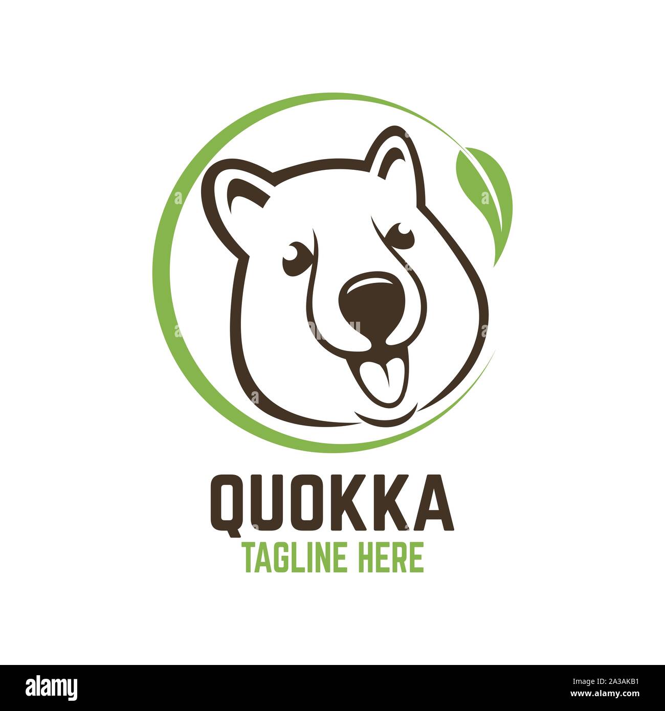 Modern head of the animal quokka logo Stock Vector Image & Art - Alamy