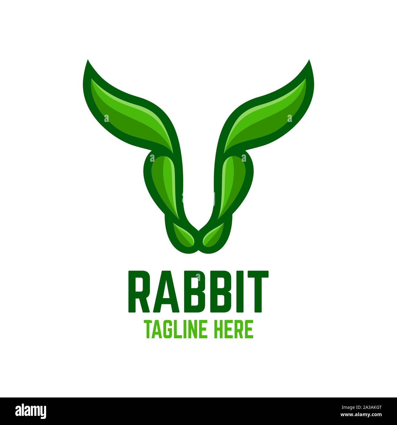 Modern rabbit logo hi-res stock photography and images - Alamy