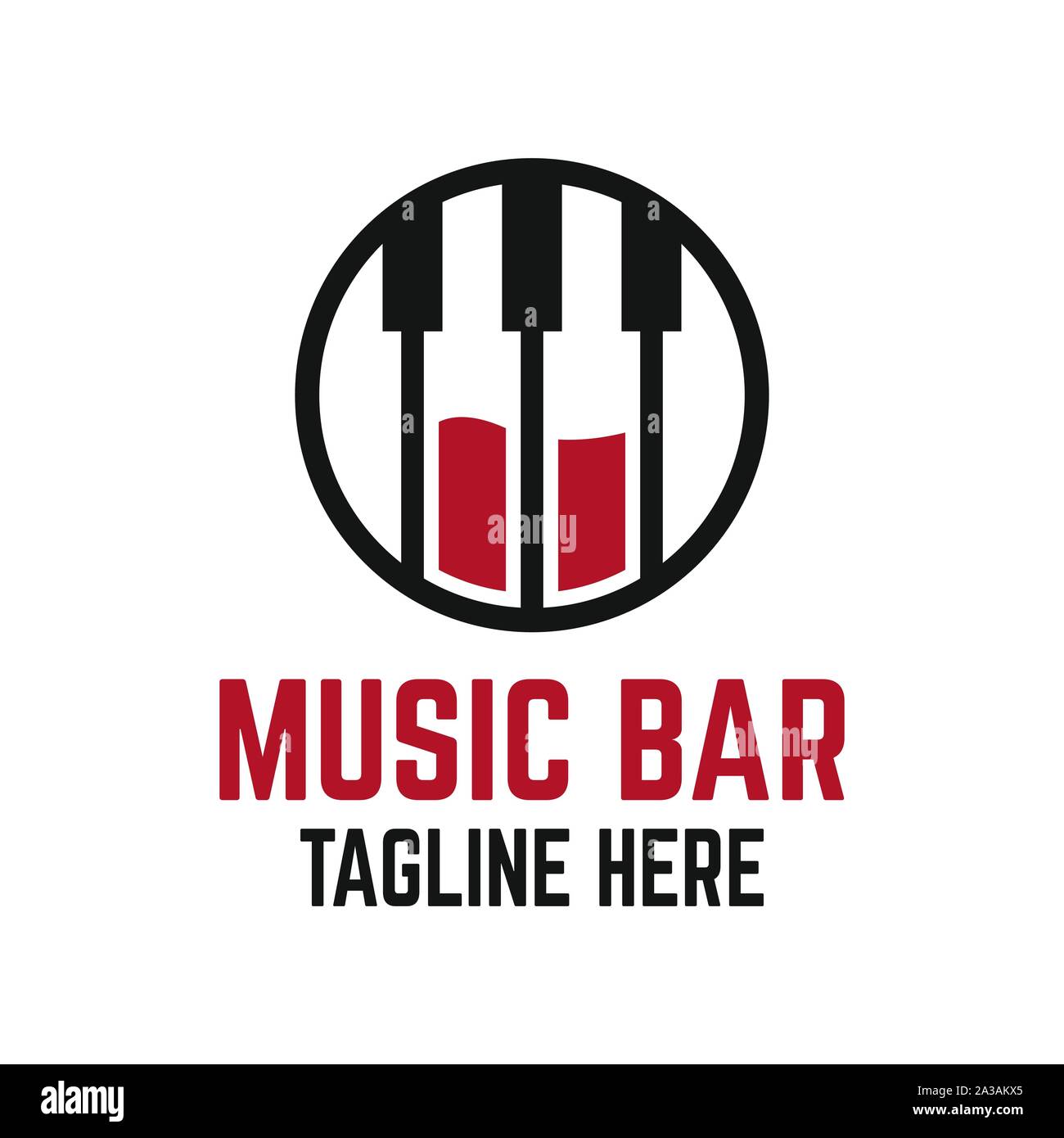 Modern music bar logo Stock Vector Image & Art - Alamy