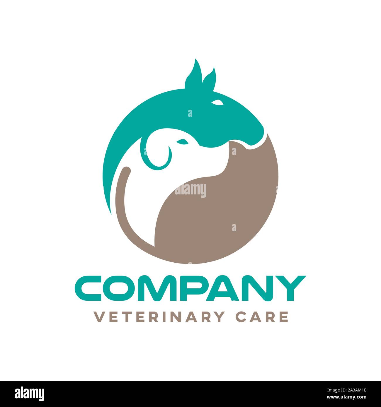 Modern pets and veterinary logo. Vector illustration Stock Vector Image ...