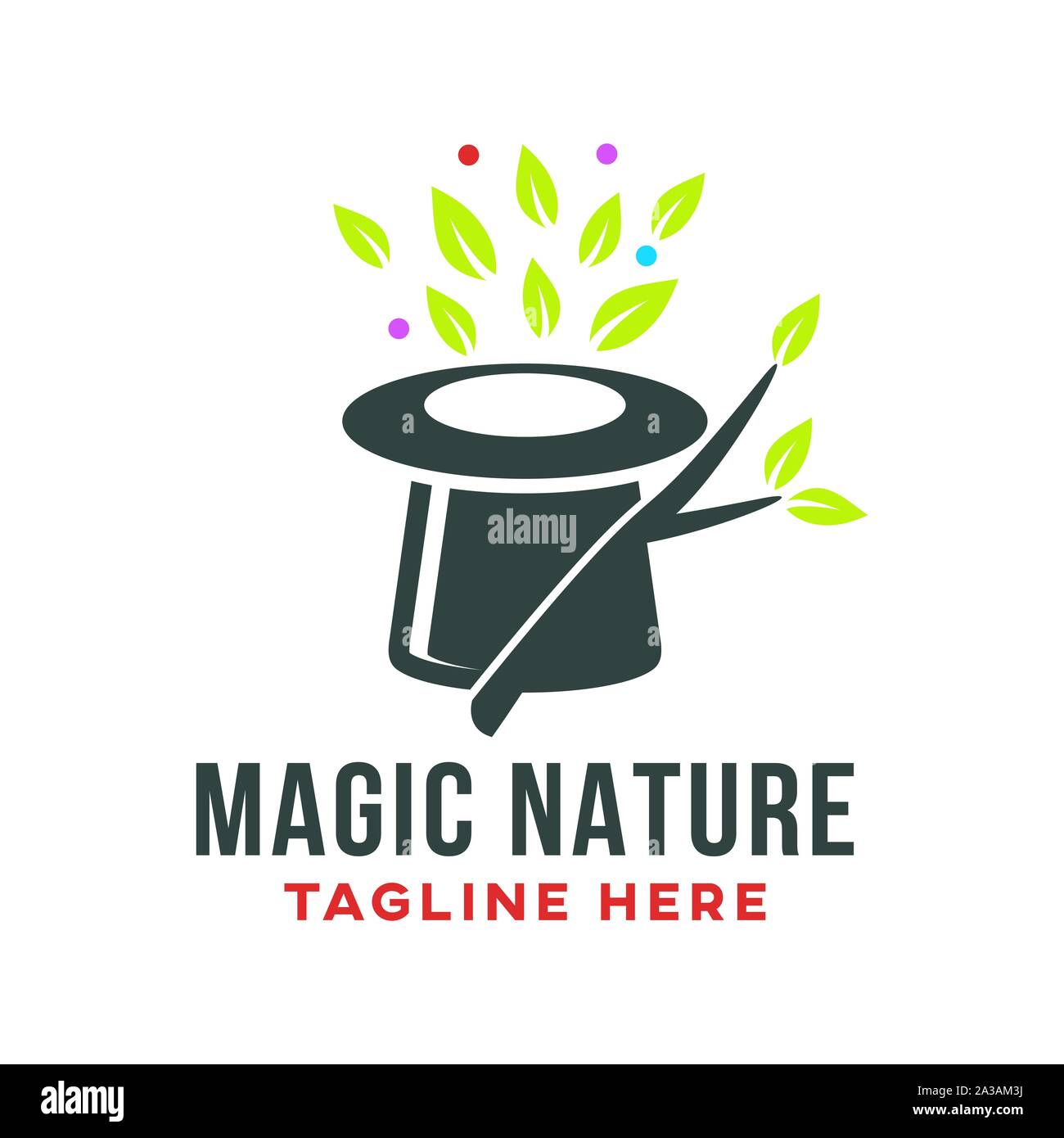 Magic nature logo Stock Vector Image & Art - Alamy