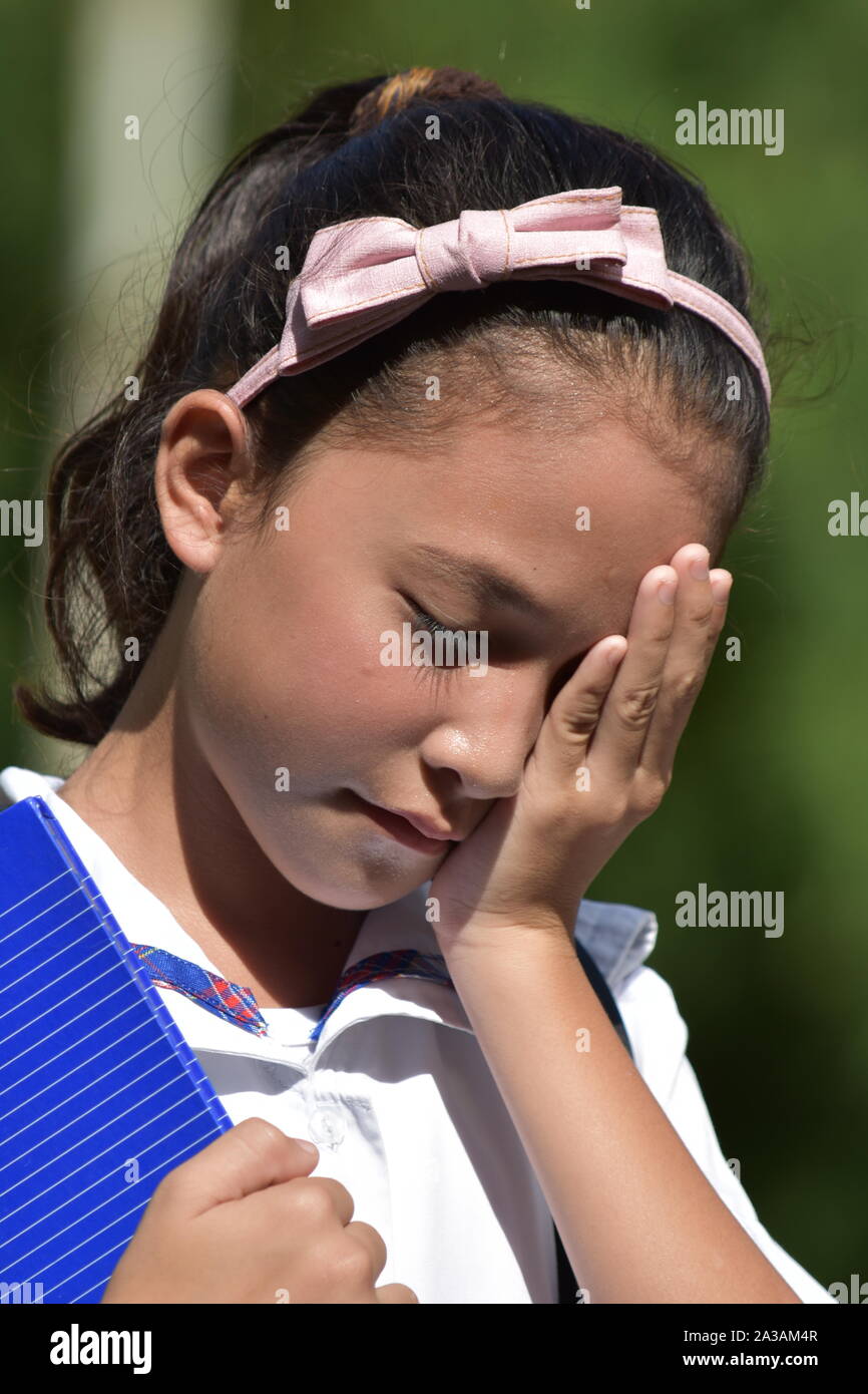 Sad college girl hi-res stock photography and images - Alamy