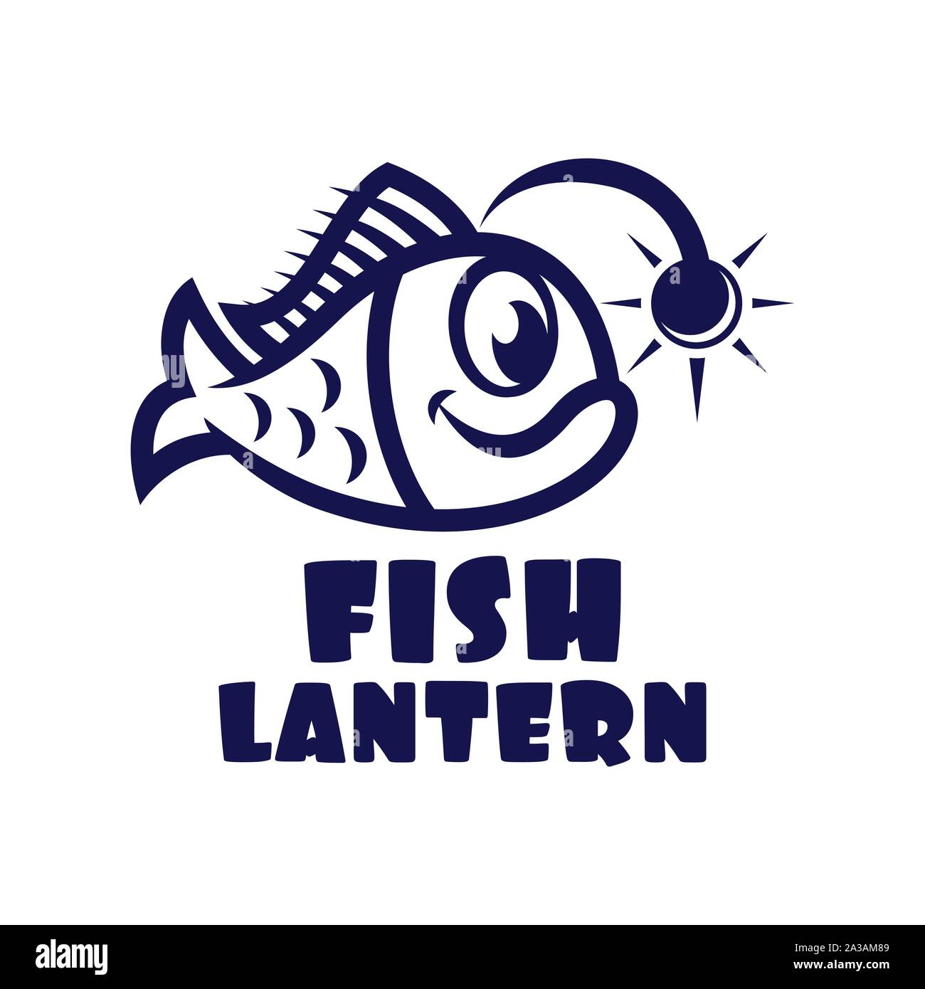 Modern fish lantern logo Stock Vector Image & Art - Alamy