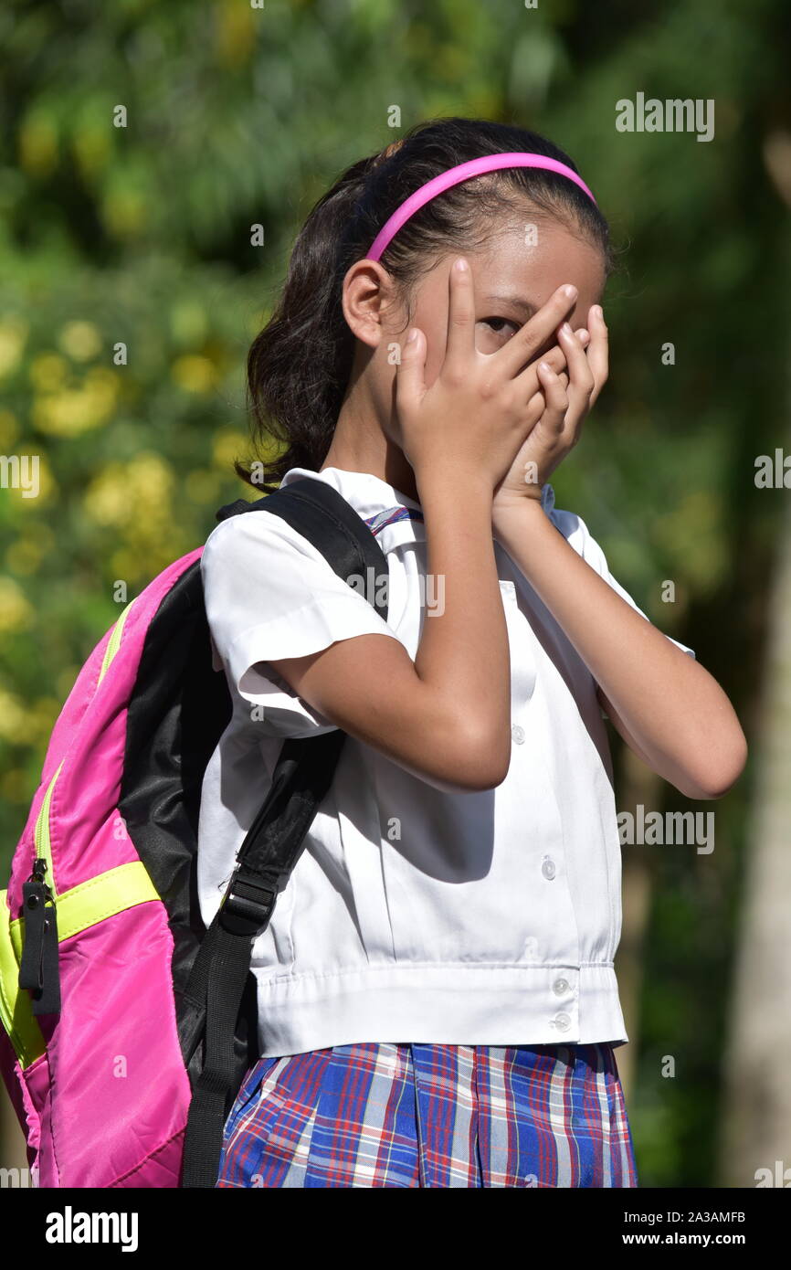 A Catholic Female Student And Fear Stock Photo - Alamy