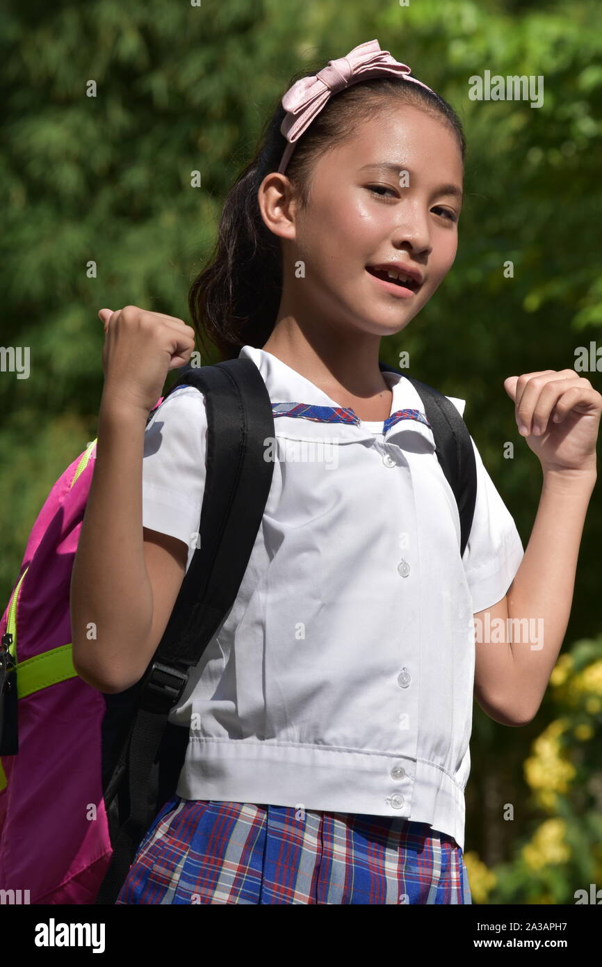 An A Successful Female Student Stock Photo - Alamy