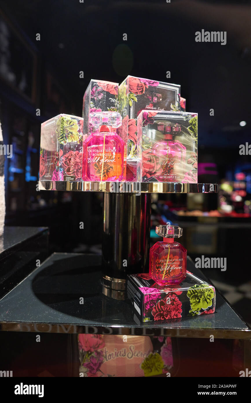 VERONA, ITALY - CIRCA MAY, 2019: perfumes on display at Victoria's ...