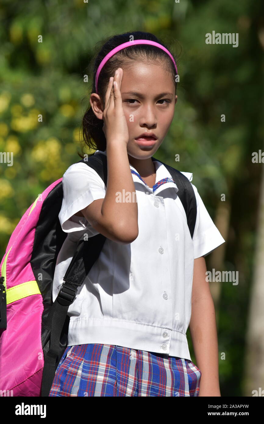 A Filipina Female Student Poor Health Stock Photo - Alamy