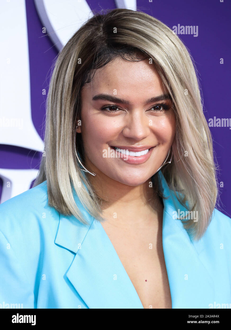 CENTURY CITY, LOS ANGELES, CALIFORNIA, USA - OCTOBER 06: Singer Karol G ...