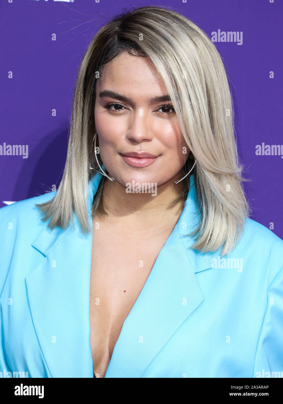 CENTURY CITY, LOS ANGELES, CALIFORNIA, USA - OCTOBER 06: Singer Karol G ...