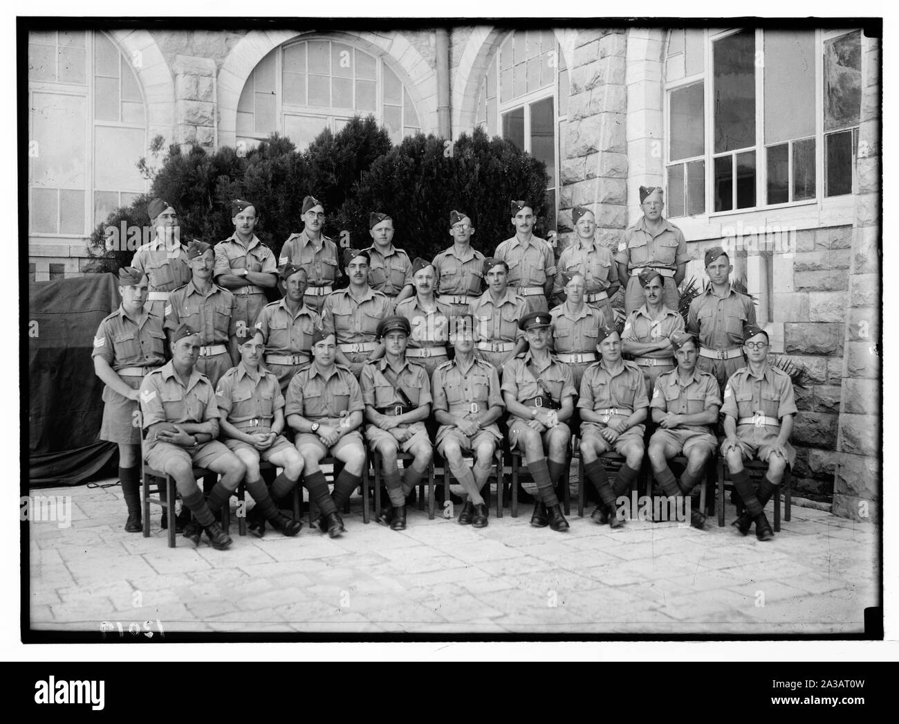 Sgts. mess group at 16th gen[eral] Hospital. Taken July 1st 1944 Stock ...