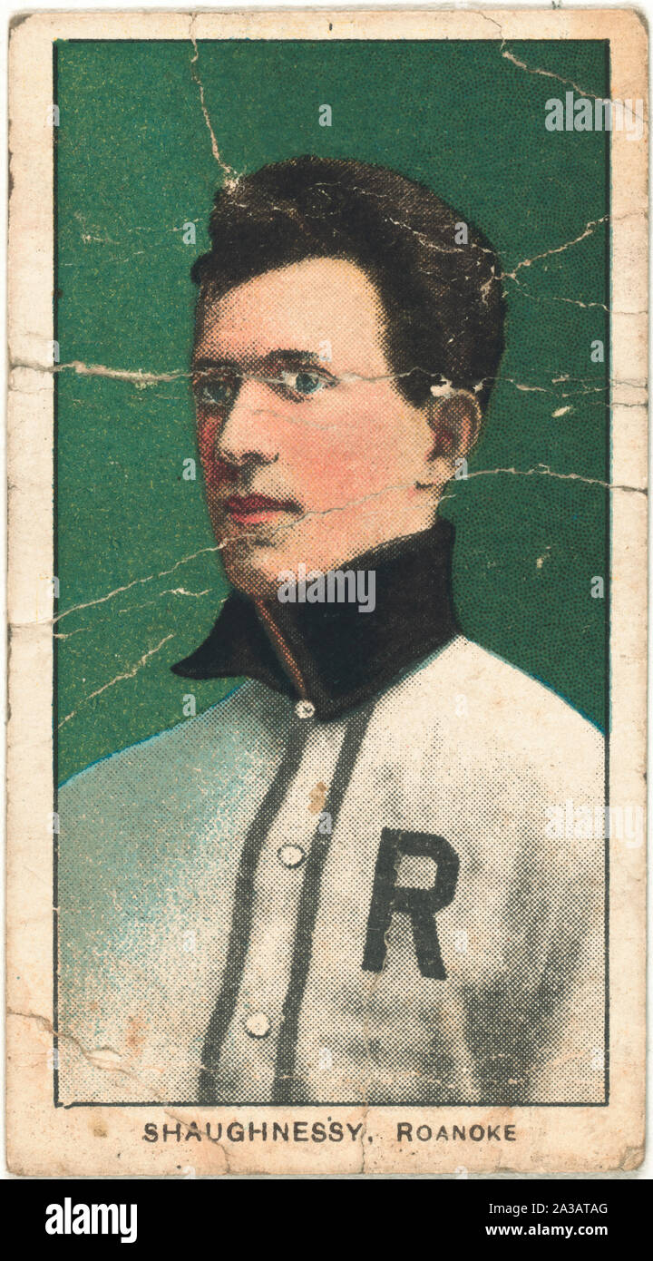 Shag Shaughnessy, Roanoke Team, baseball card portrait Stock Photo - Alamy