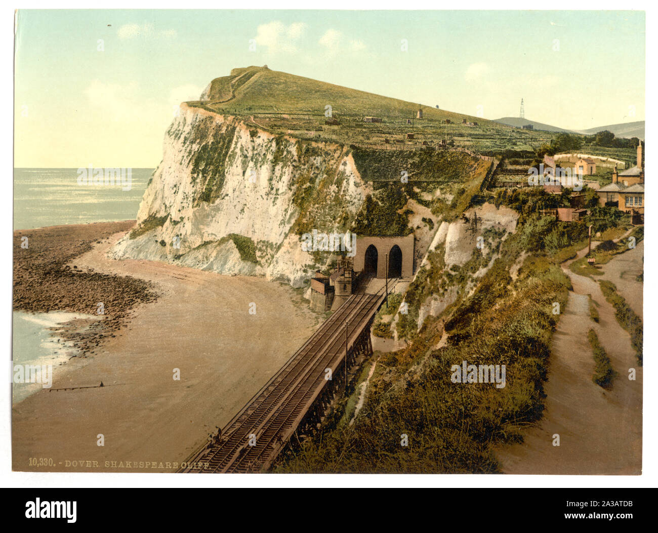 Shakespeare's Cliff, Dover, England; Forms part of: Views of the ...