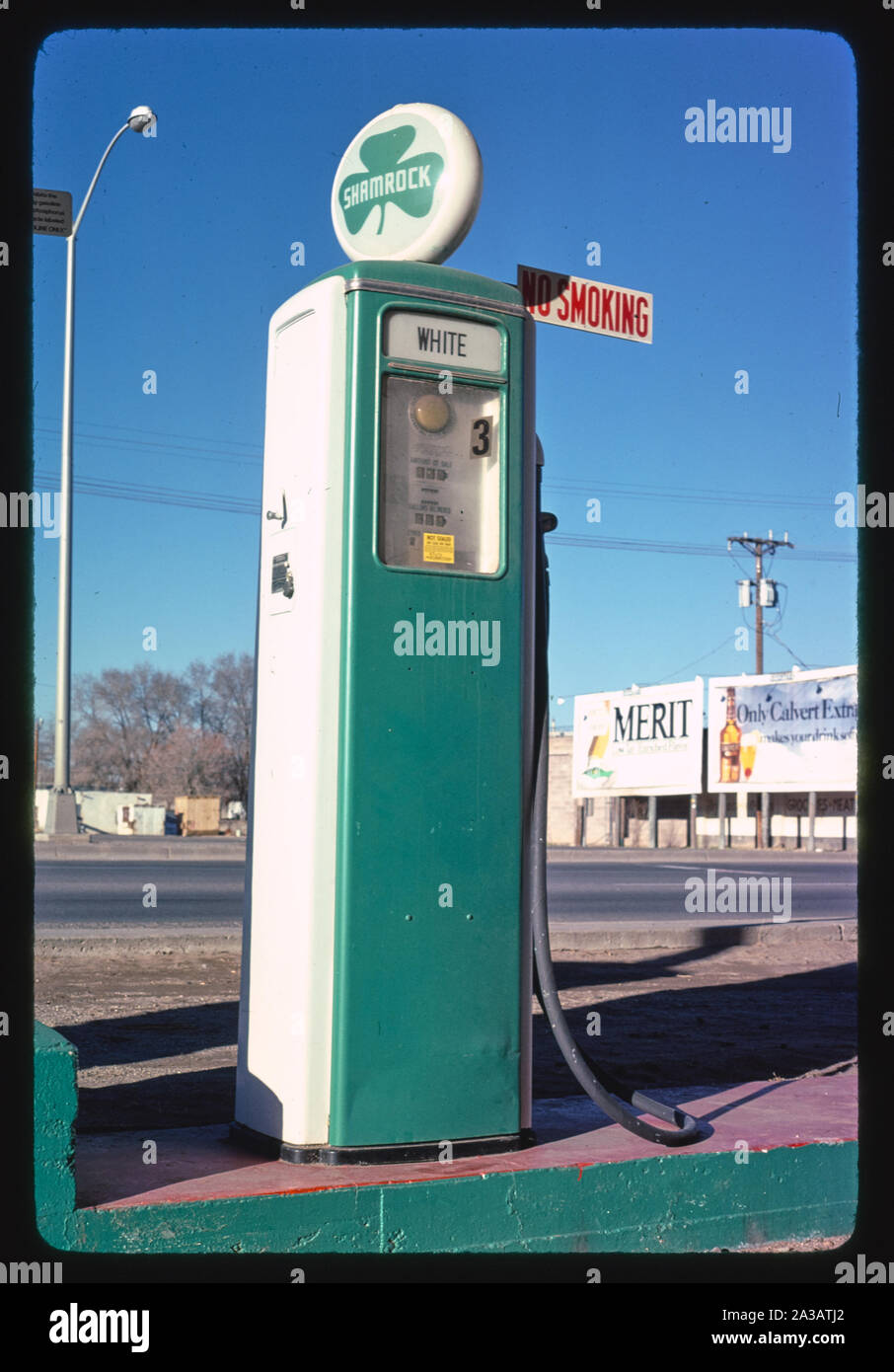 Shamrock gas pump, Bridge Boulevard, Albuquerque, New Mexico Stock ...