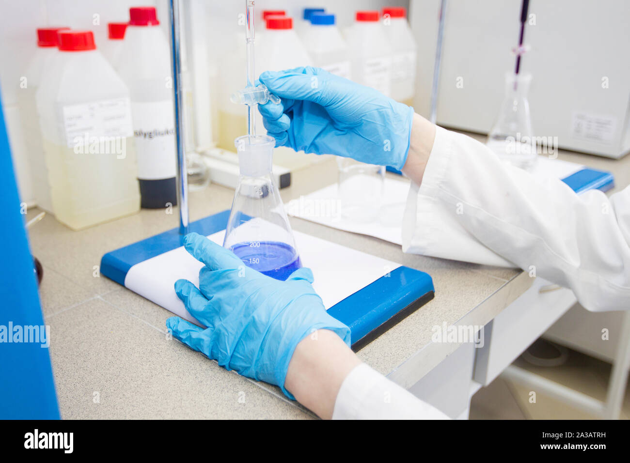 Holding a water sample hi-res stock photography and images - Alamy