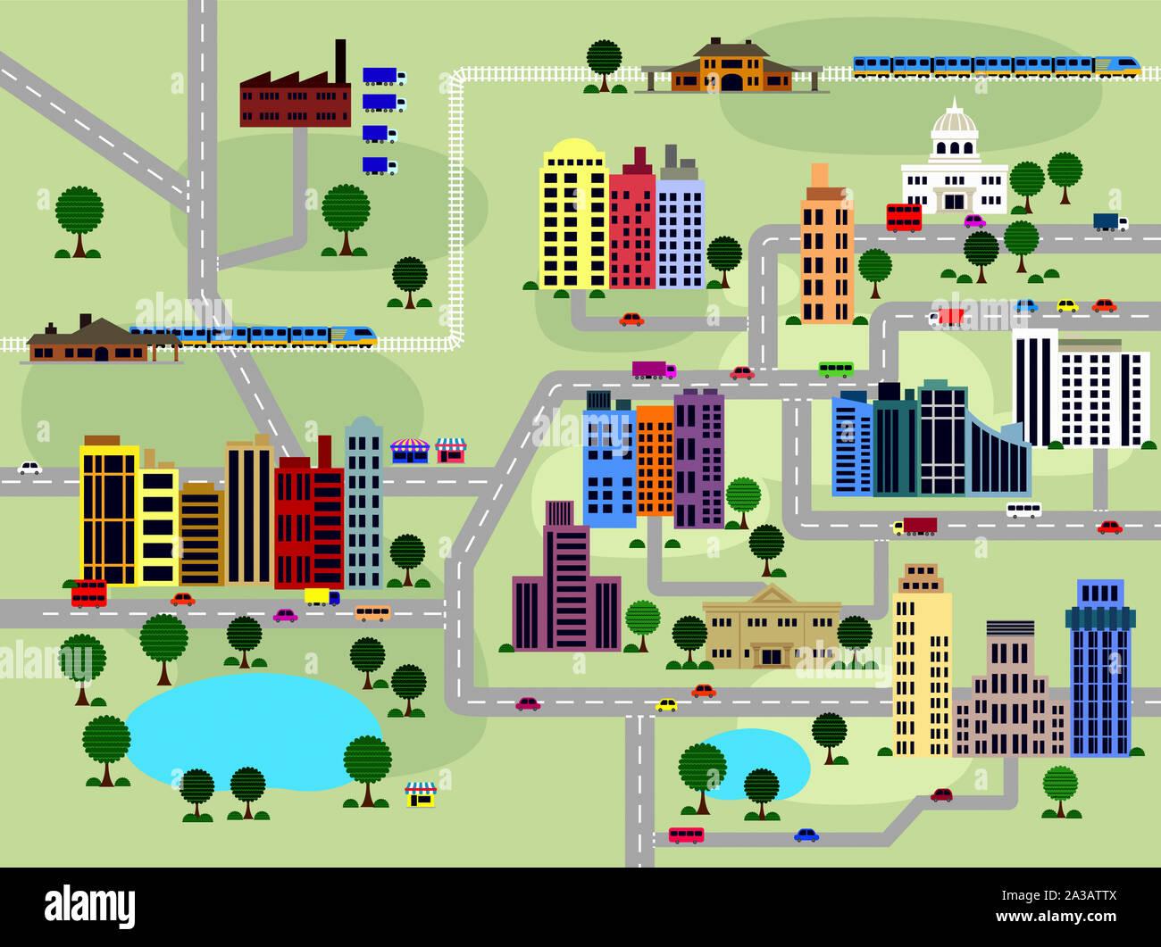 Building colour drawing hi-res stock photography and images - Alamy
