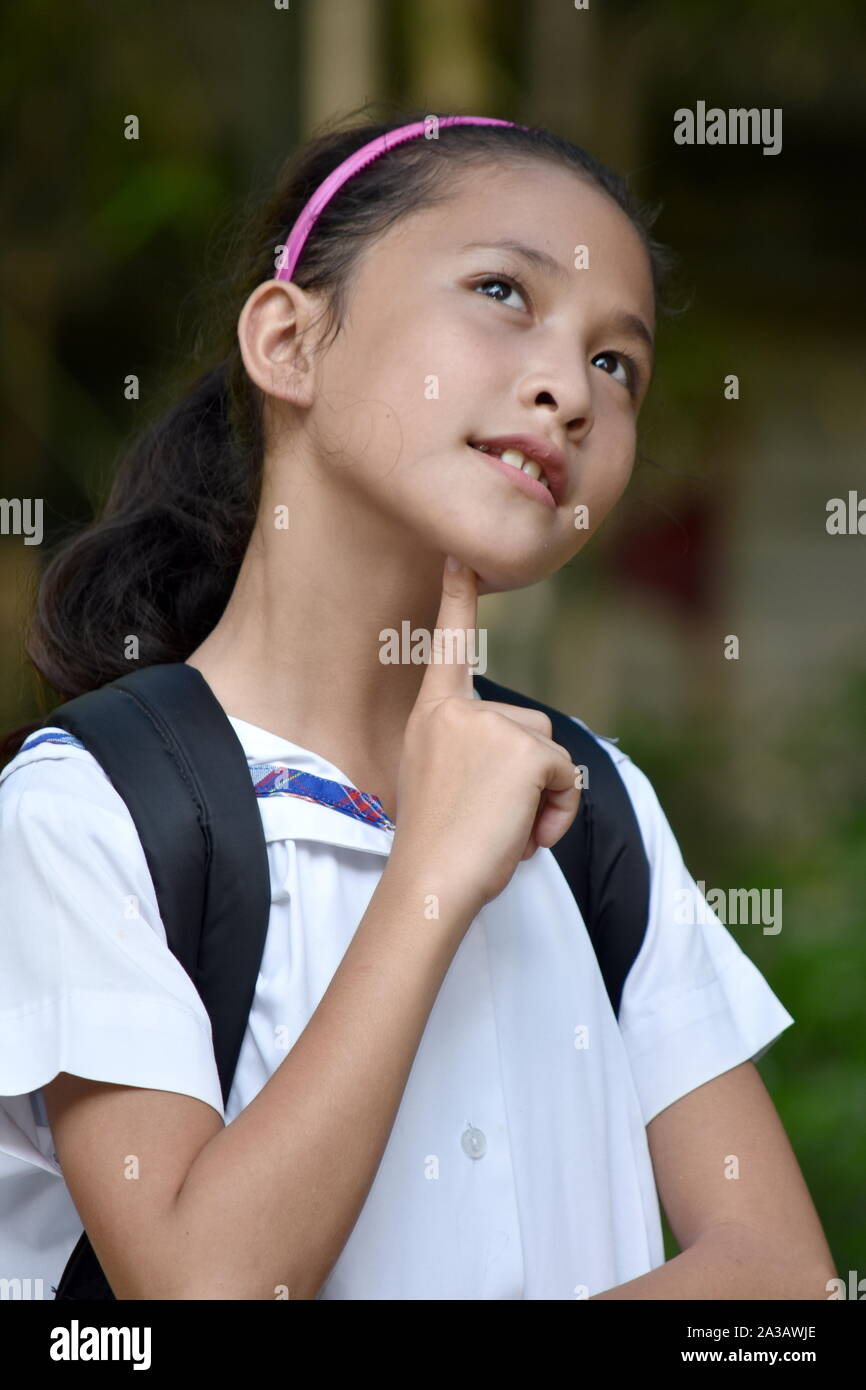 A Female Student Decision Making Stock Photo - Alamy
