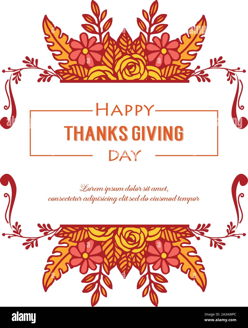 Template of various card thanksgiving, with art of elegant autumn leaf ...